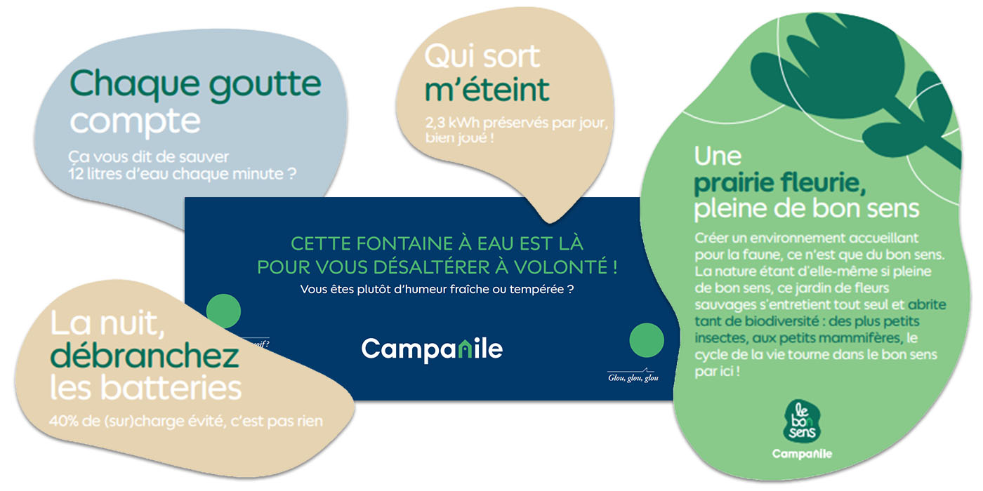 Signalétique RSE pour Campanile – AtypicalL
